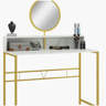 Latitude Run® Modern Vanity Makeup Desk with Mirror, Dressing Table ...