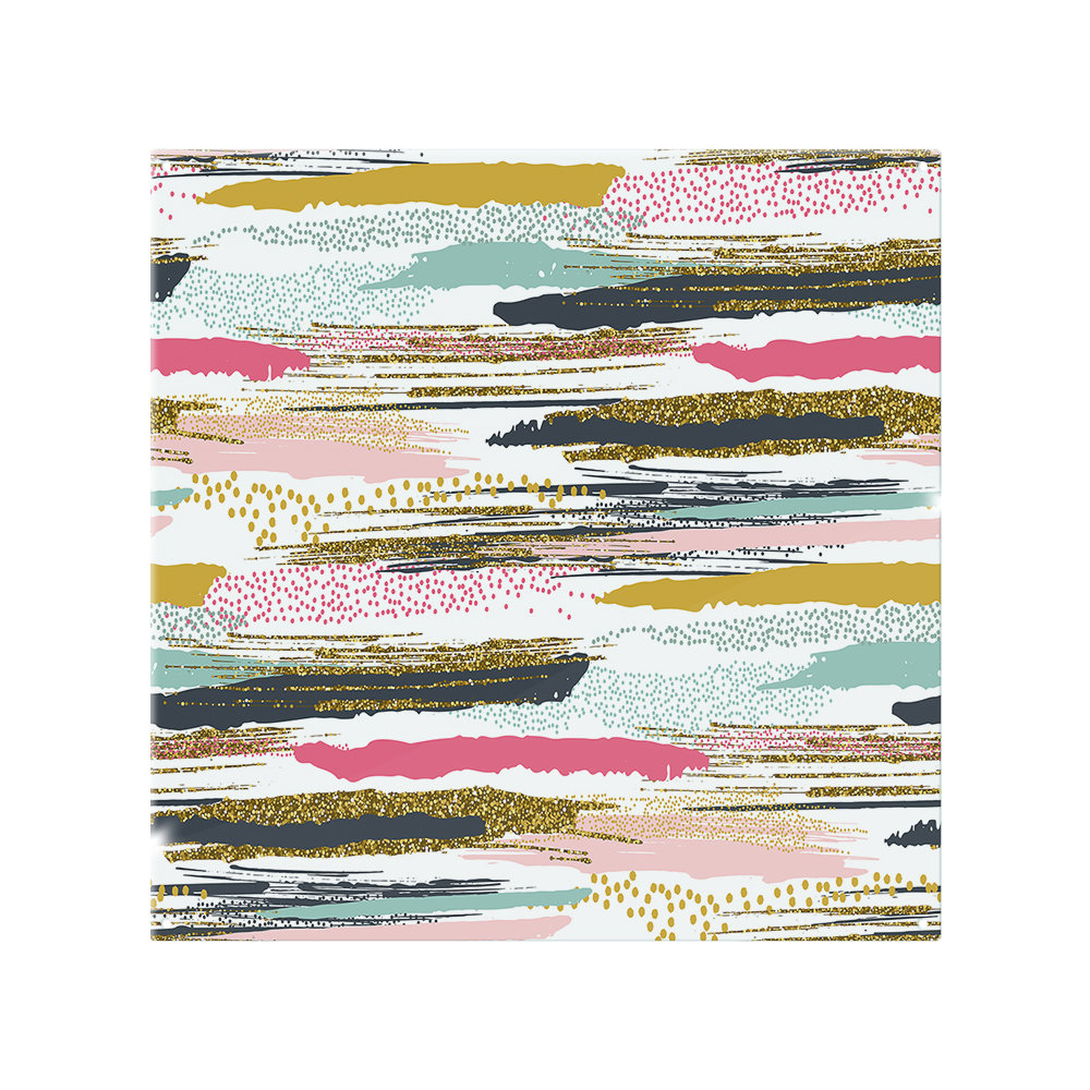 Ivy Bronx Coloured Stripes & Spots Splash Back | Wayfair.co.uk