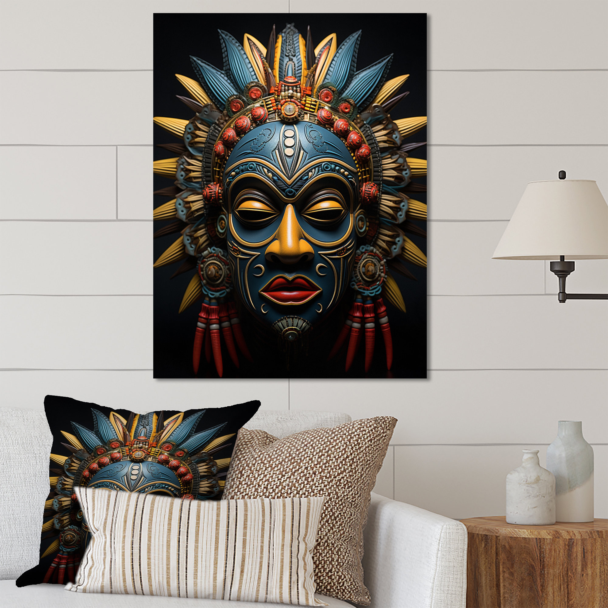 Bungalow Rose African Tribes Chokwe Pwo I - African Tribes Metal Wall ...
