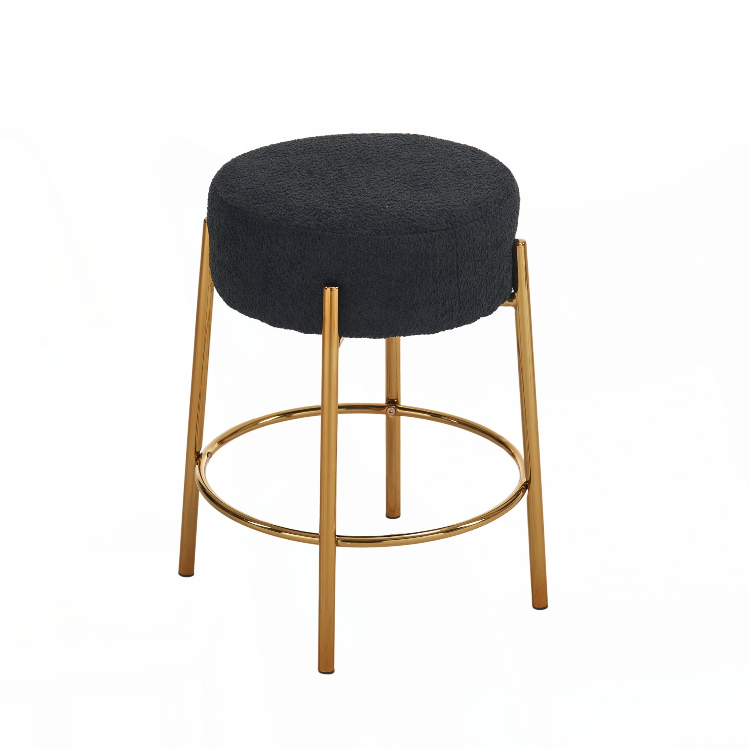 George Oliver 24" Tall, Round Bar Stools, Set of 2 - Contemporary ...