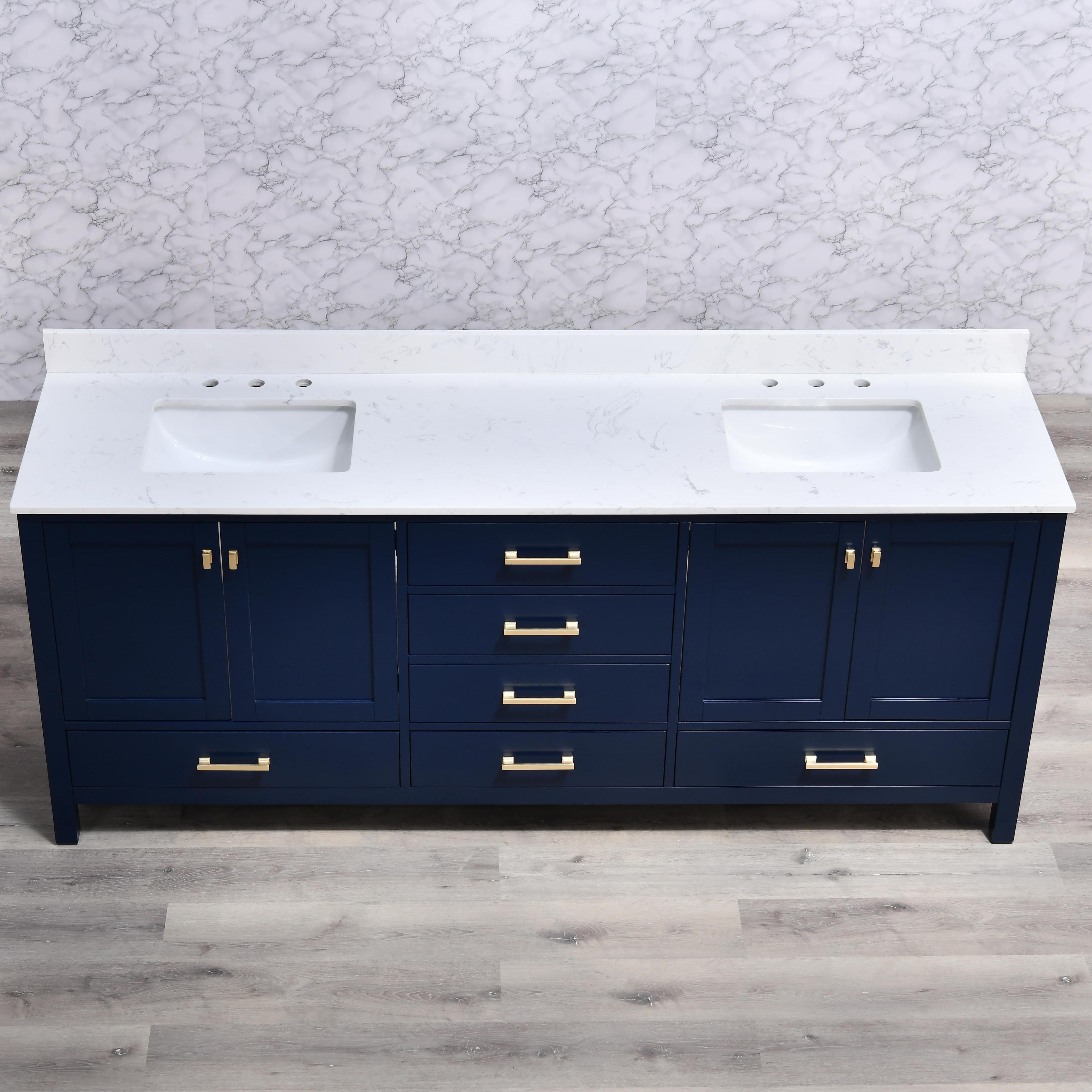 Lark Manor™ Cholena 84 Inch Bathroom Vanity With Double Sinks | Wayfair