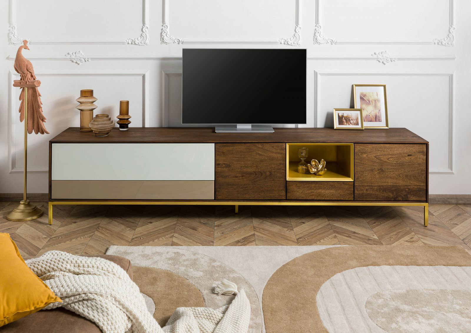 Massivmoebel24 Chicago TV Stand for TVs up to 75" | Wayfair.ie
