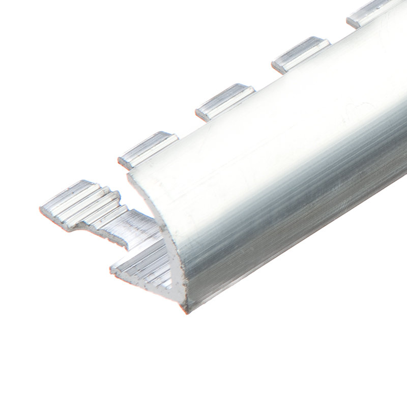 Cezar Bendable Oval Edge Profile For 7/16" Tile, 8' (96") L, Anodized ...