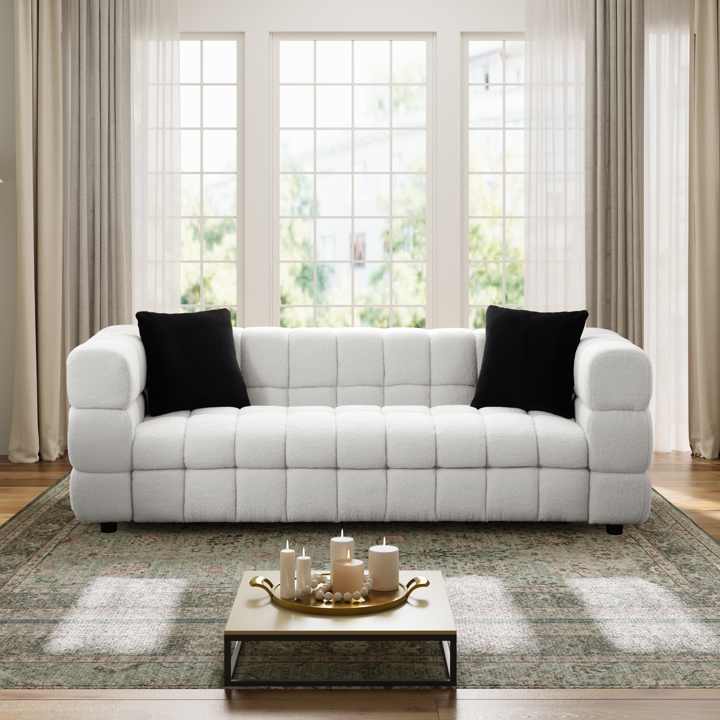 Latitude Run® Cordish 81'' Upholstered Sofa With 2 Pillows - Wayfair Canada