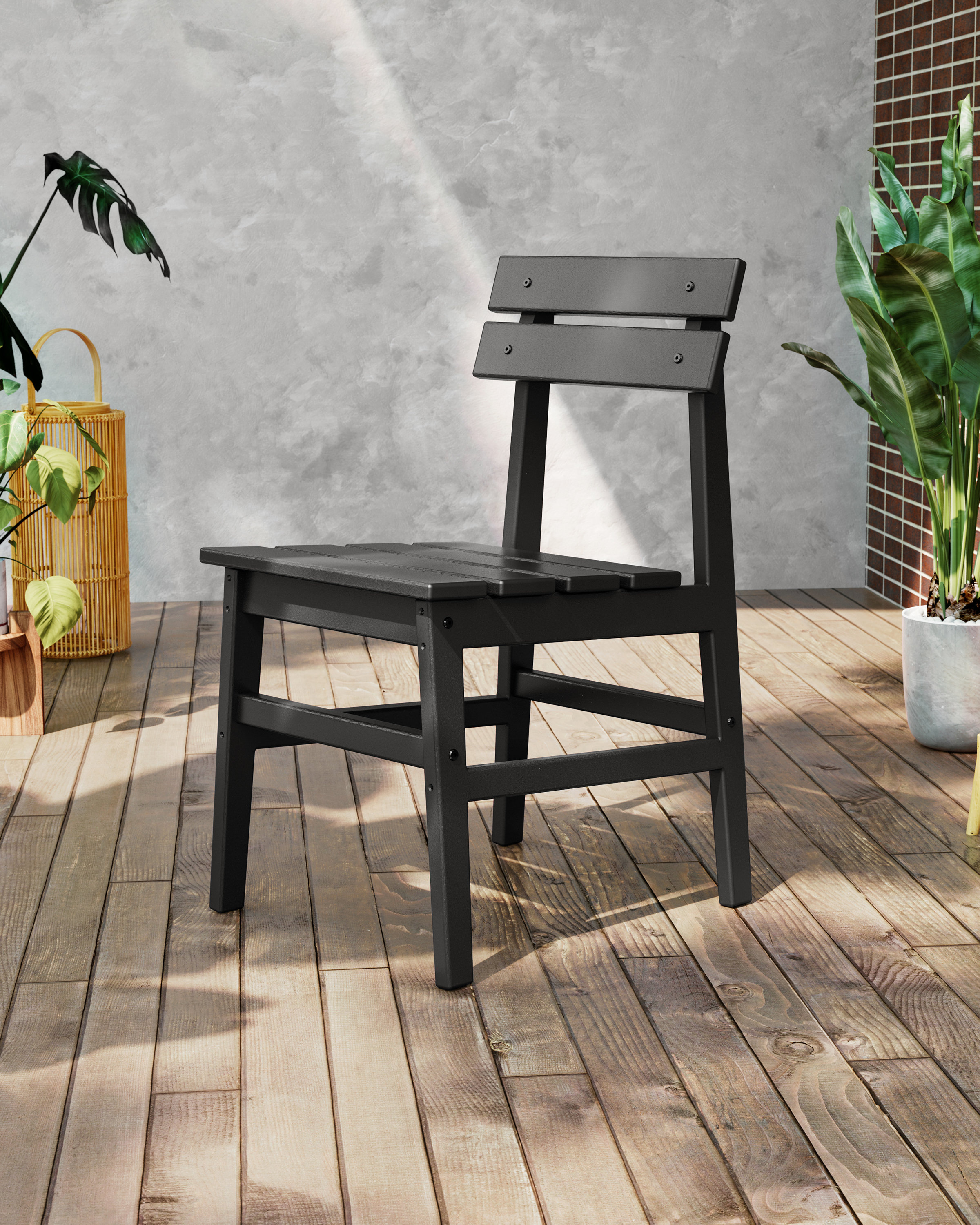 POLYWOOD® Modern Studio Plaza Chair (Single) | Wayfair