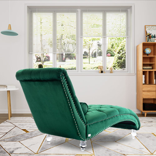 Green Chaise Lounge Chairs You'll Love | Wayfair
