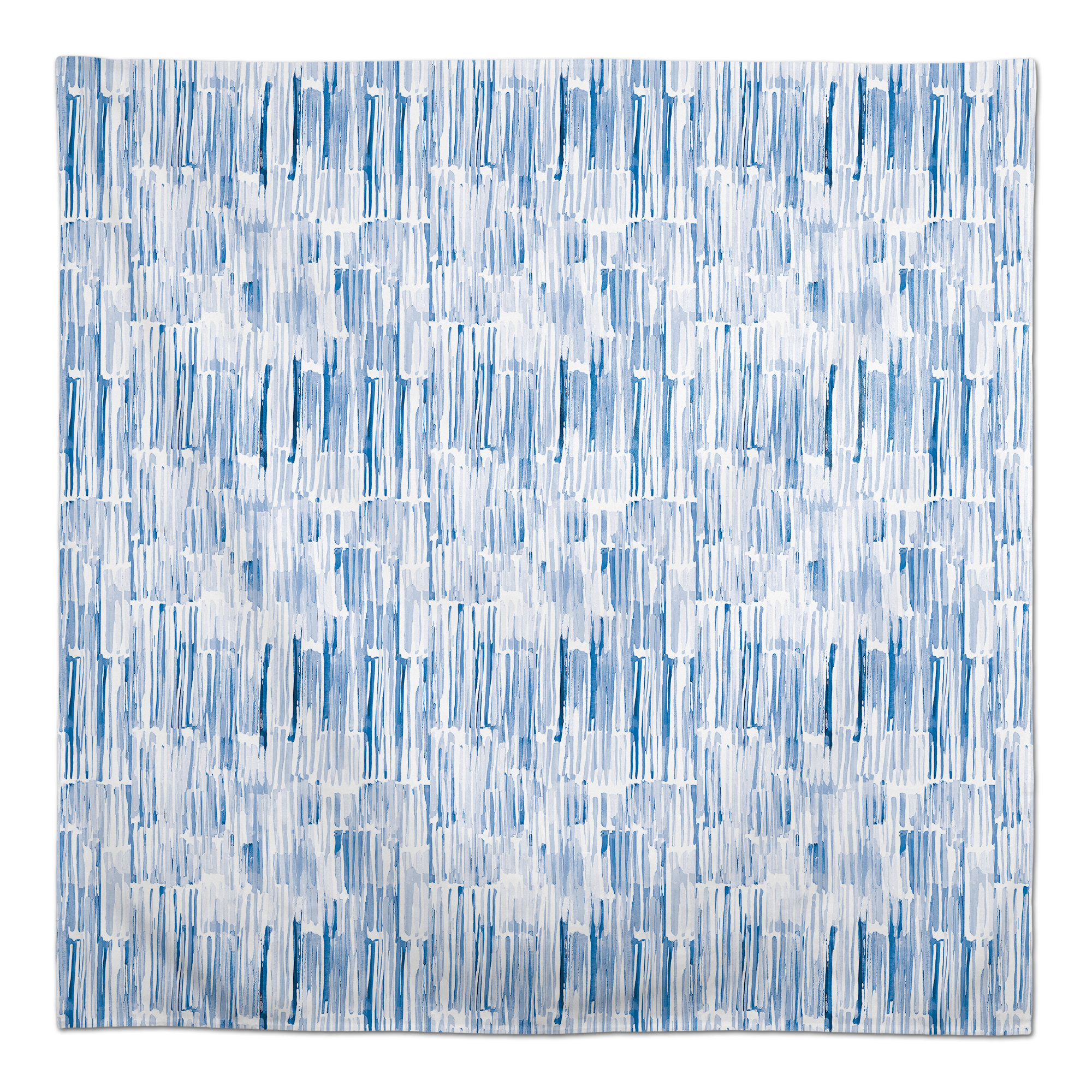 Orren Ellis Blue Watercolor Hatch Pattern Tablecloth - Wayfair Canada