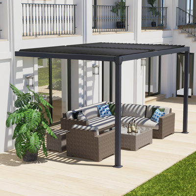 Backyard Discovery Evanston Galvanized Steel Wall-Mounted Louvered ...