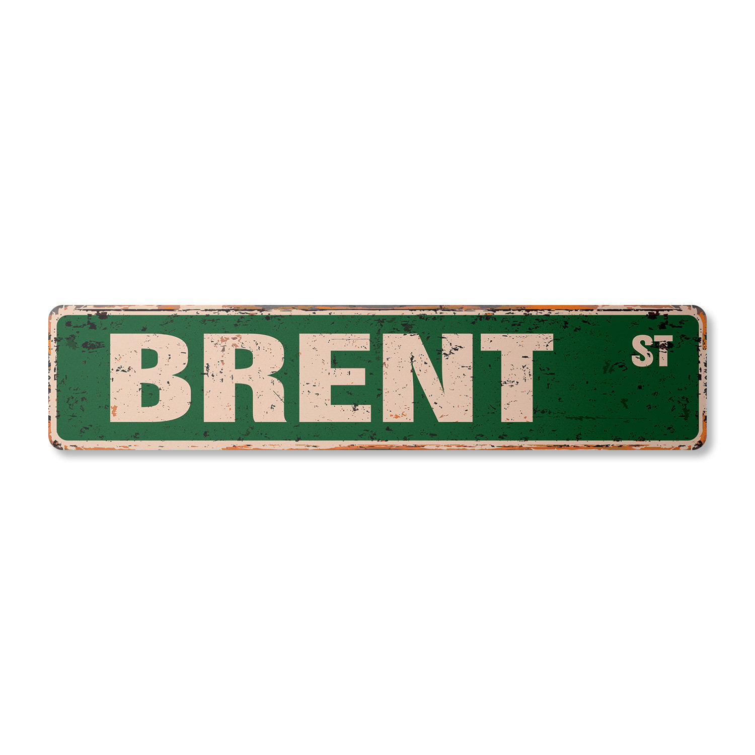 SignMission Brent Street Sign Heavy Duty Plastic 6" X 24" | Wayfair