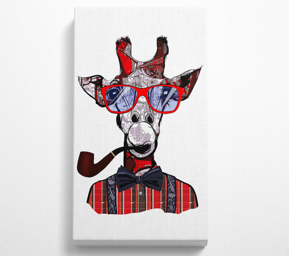 Happy Larry Funky Giraffe 1 - Wrapped Canvas Art Prints | Wayfair.co.uk