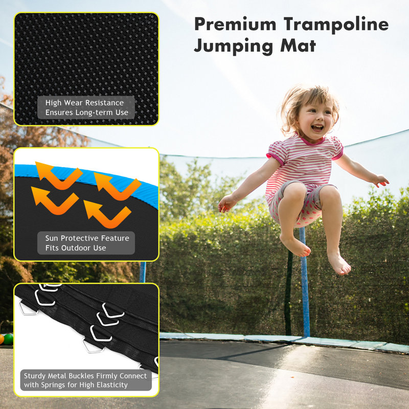 Gymax Jumping Surface for Round Trampoline & Reviews | Wayfair
