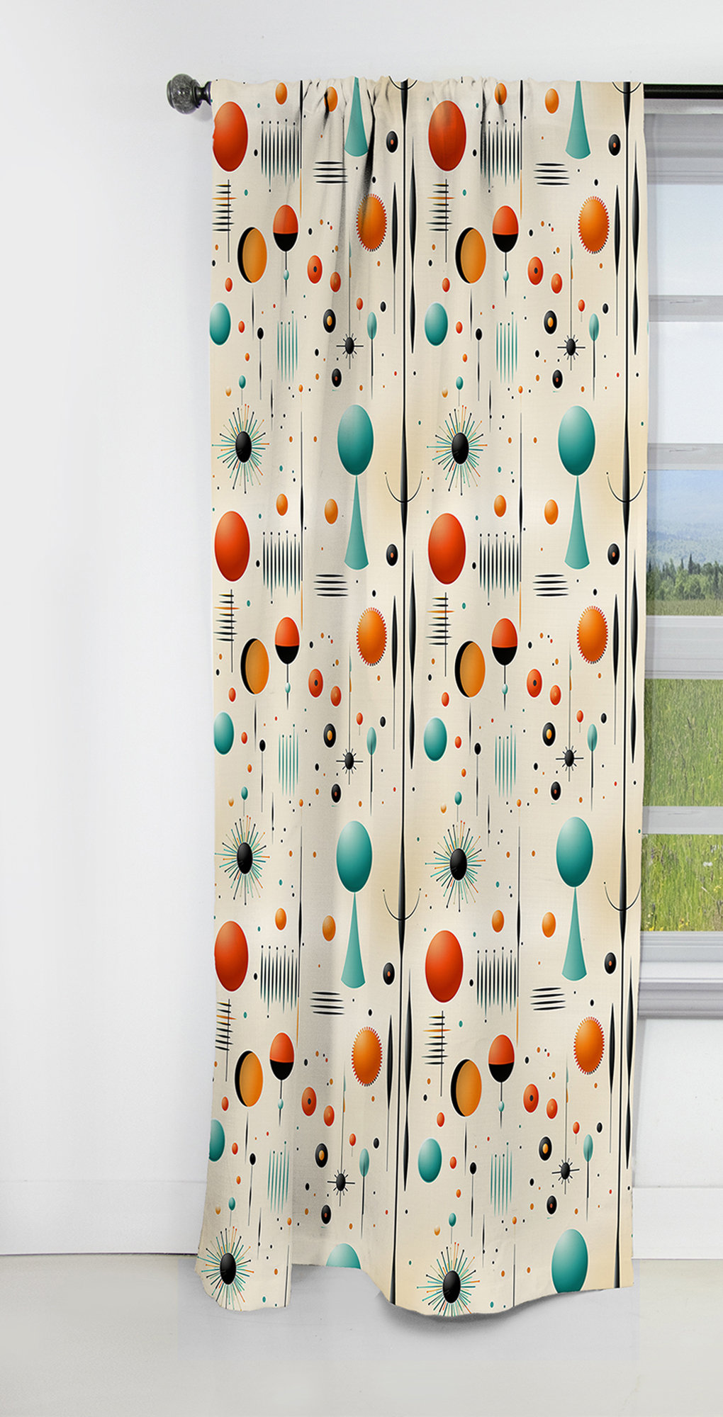 Design Art Beige Retro Modern Geometric Matrix - Abstract Geometric ...