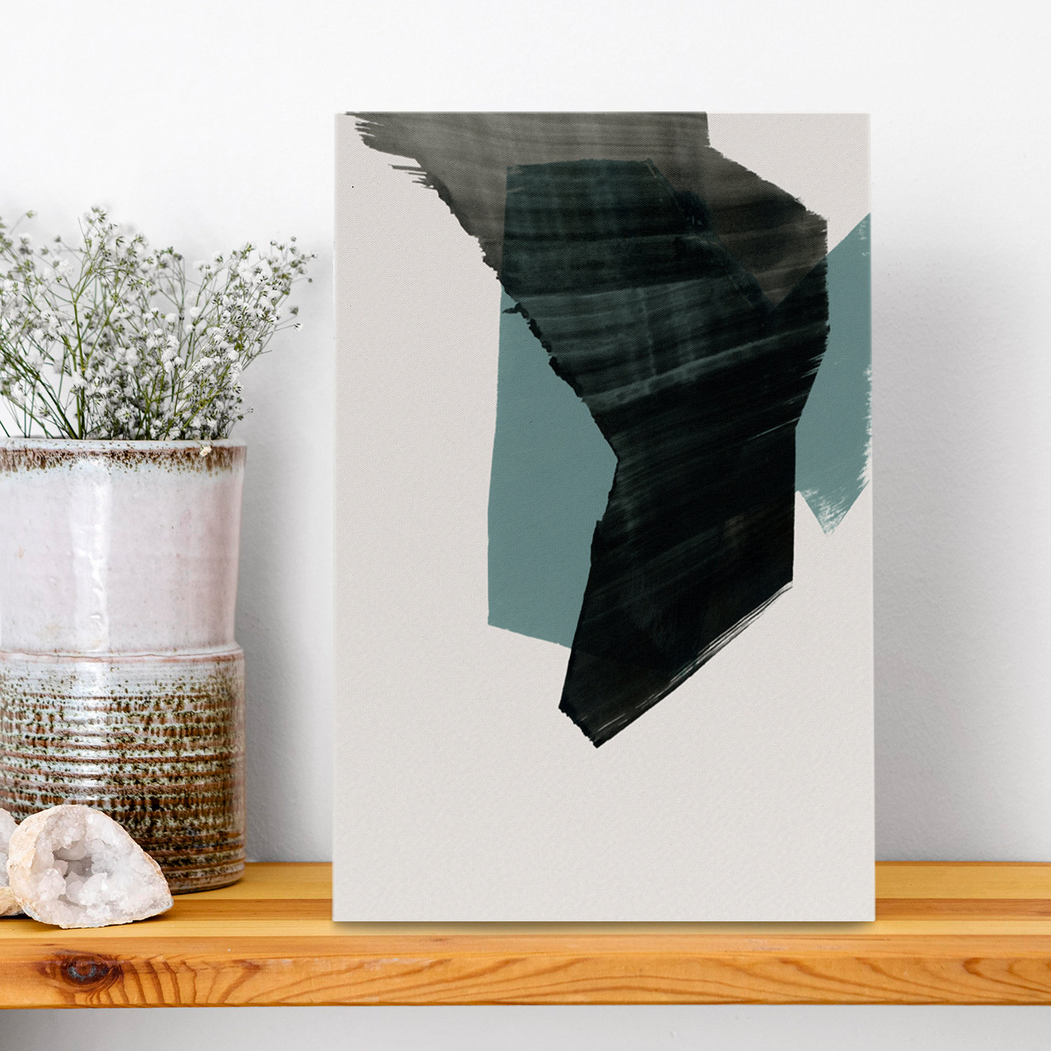 Ebern Designs Intersecting Shadows In Muted Tones II - Abstract Mixed ...