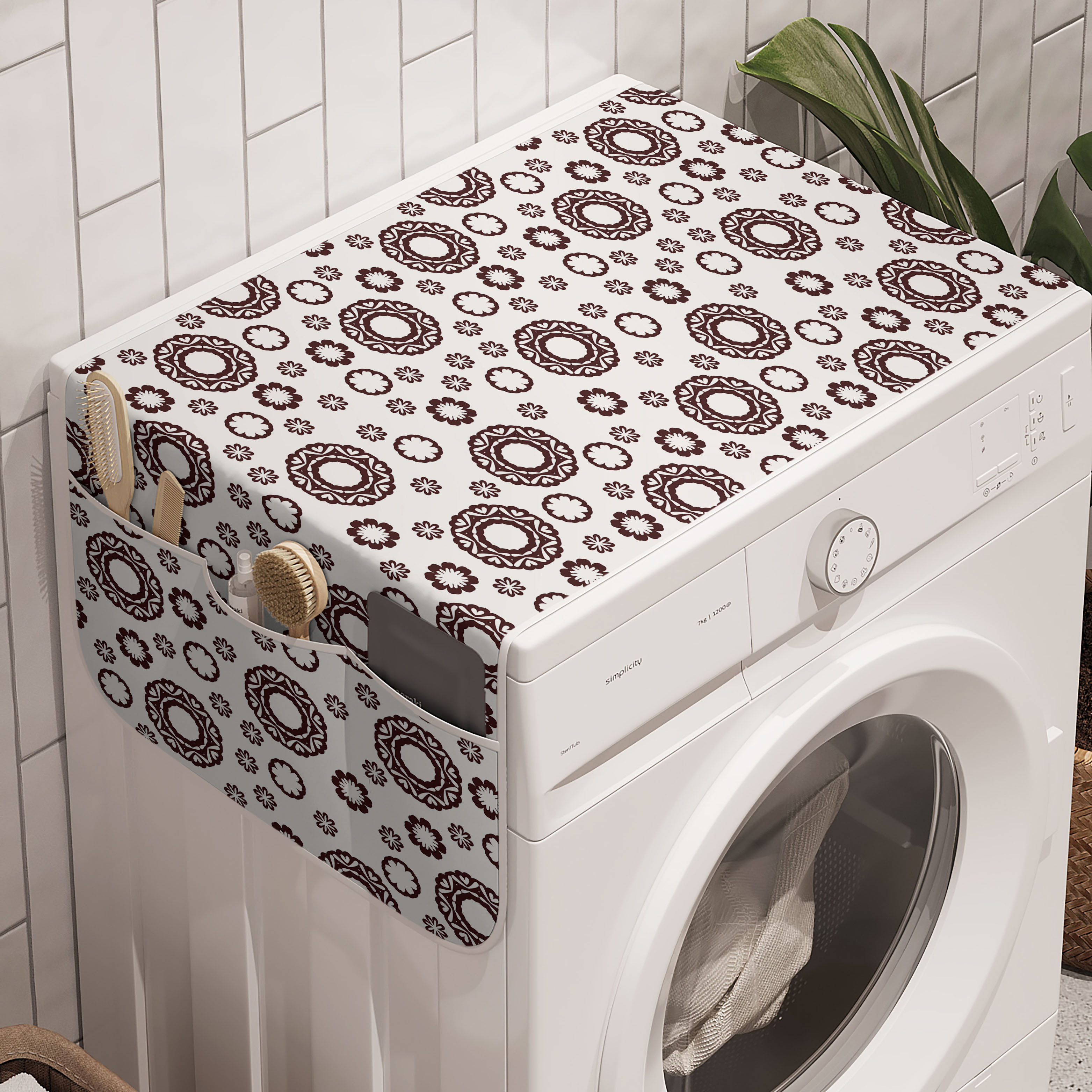 East Urban Home Chocolate Tones Washing Machine Organizer Pack of 2 47 ...