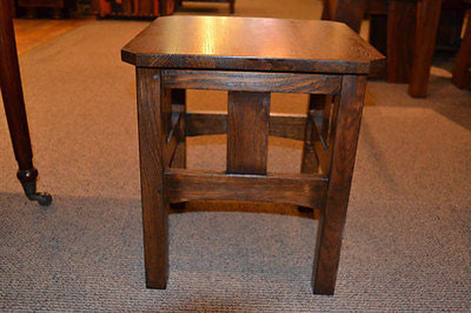Red Barrel Studio Mission Oak Slat End Table - Michael's Cherry (MC1 ...