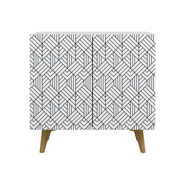 Wade Logan® Bostyn Art 2 Door Accent Cabinet & Reviews | Wayfair