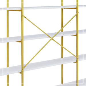 Mercer41 Armarni Bookcase, Bookshelf with Round Top | Wayfair