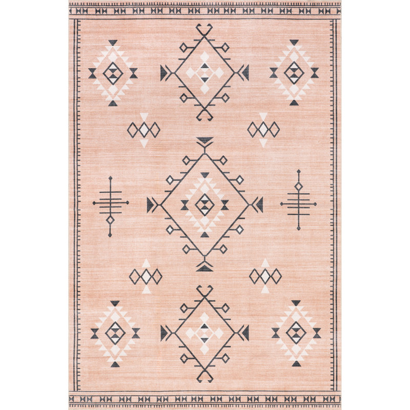 Union Rustic Evalyn SpinClean Southwestern Machine Washable Area Rug ...