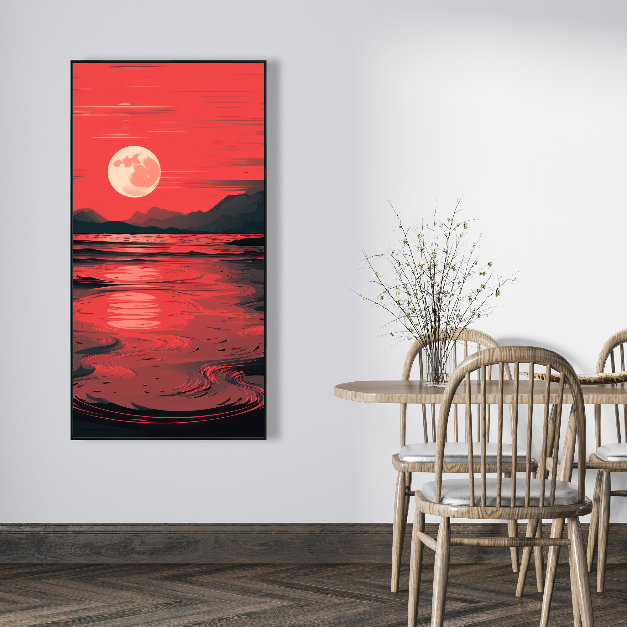 Lark Manor™ Bloody tides - 24"x48" Framed canvas | Wayfair