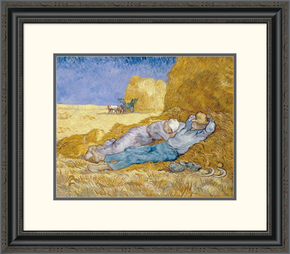 Vault W Artwork 'The Siesta (La Siesta)' by Vincent Van Gogh Framed ...