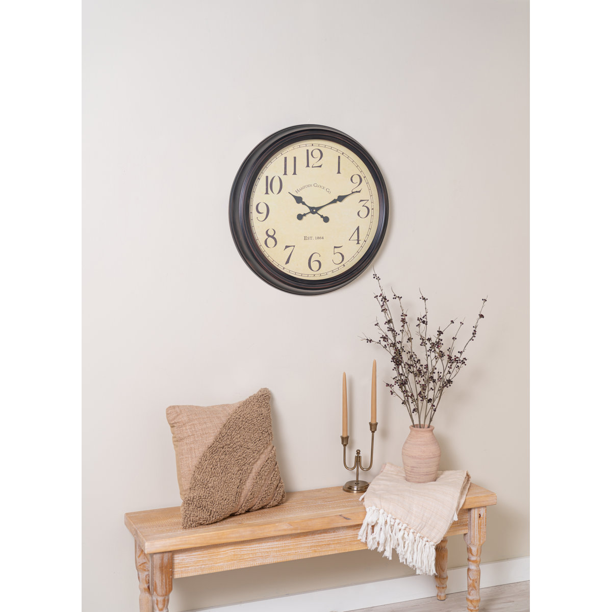 Cooper Classics Oversized 24.5" Whitley Wall Clock & Reviews | Perigold