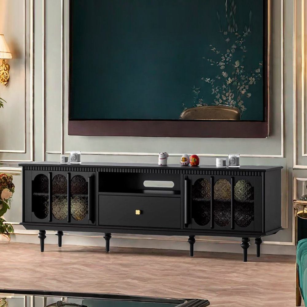 Canora Grey Light luxury high sense solid woodTV cabinet - Wayfair Canada