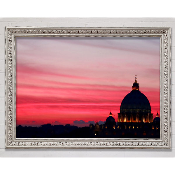 Bright Star St Peters Basilica Pink - Single Picture Frame Art Prints ...