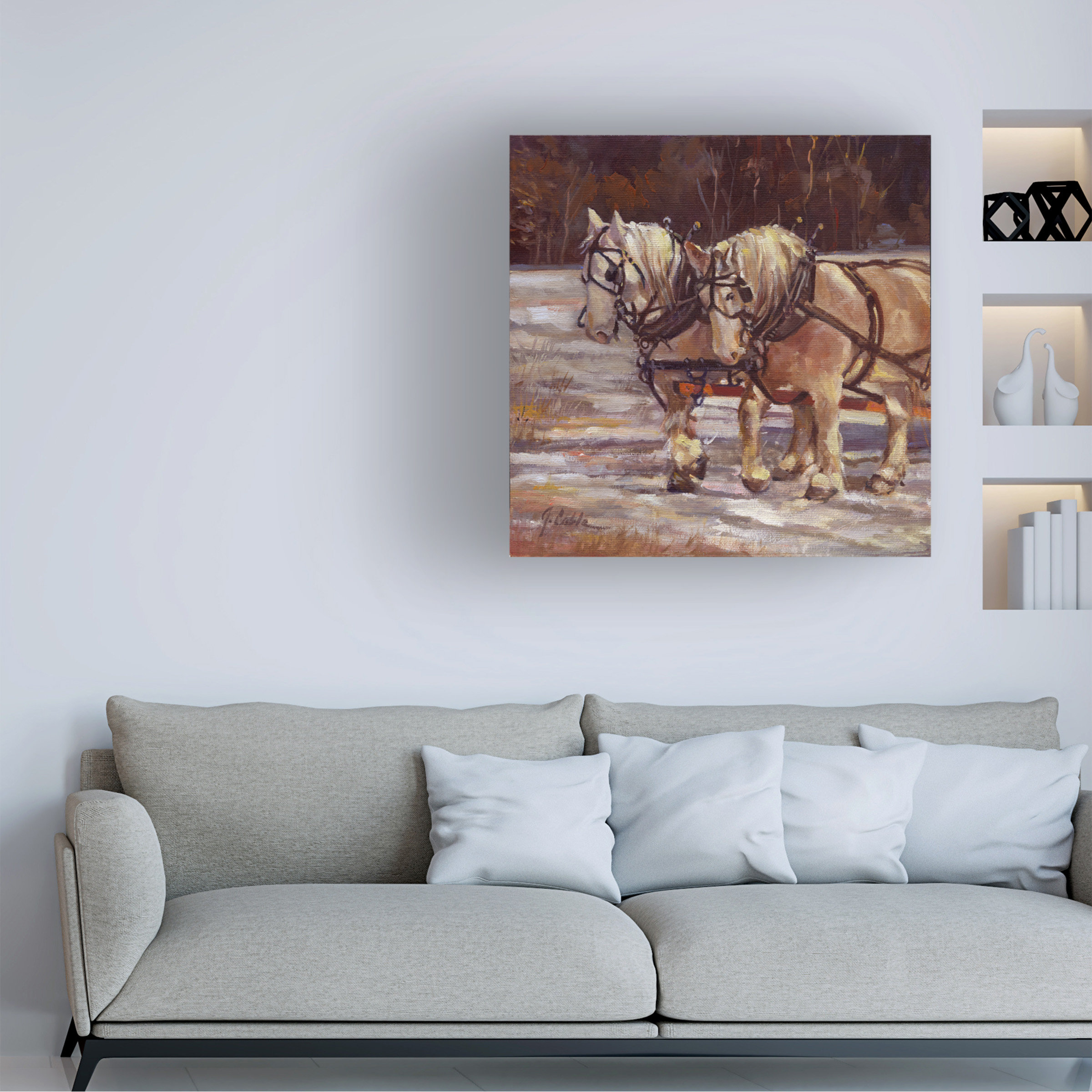 Ophelia & Co. Wrapped Canvas Wall Art - Jerry Cable 'Working Together ...