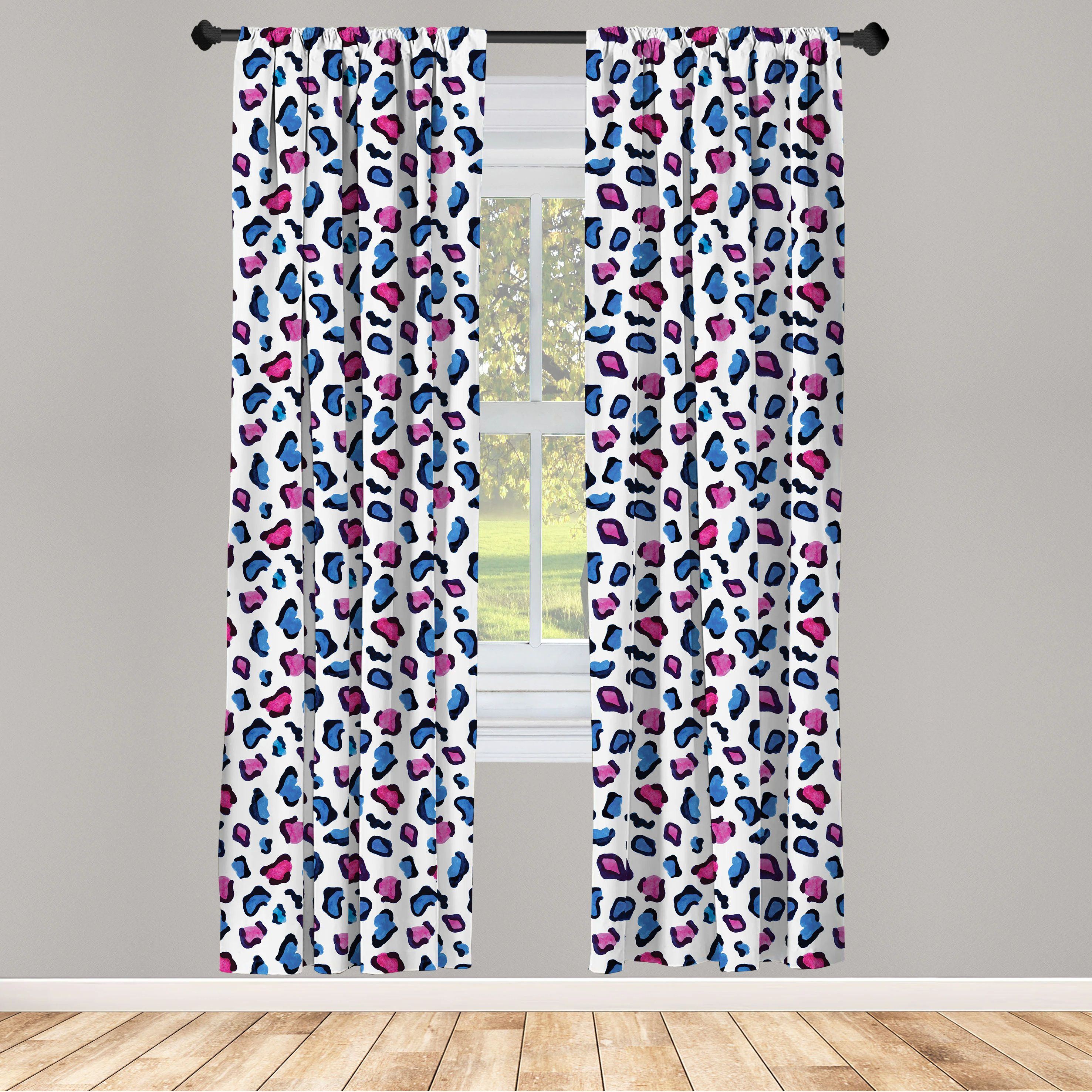 East Urban Home Camouflage Semi-Sheer Rod Pocket Sliding Panel | Wayfair