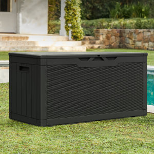Furmax 100 Gallons Plastic Lockable Deck Box & Reviews | Wayfair