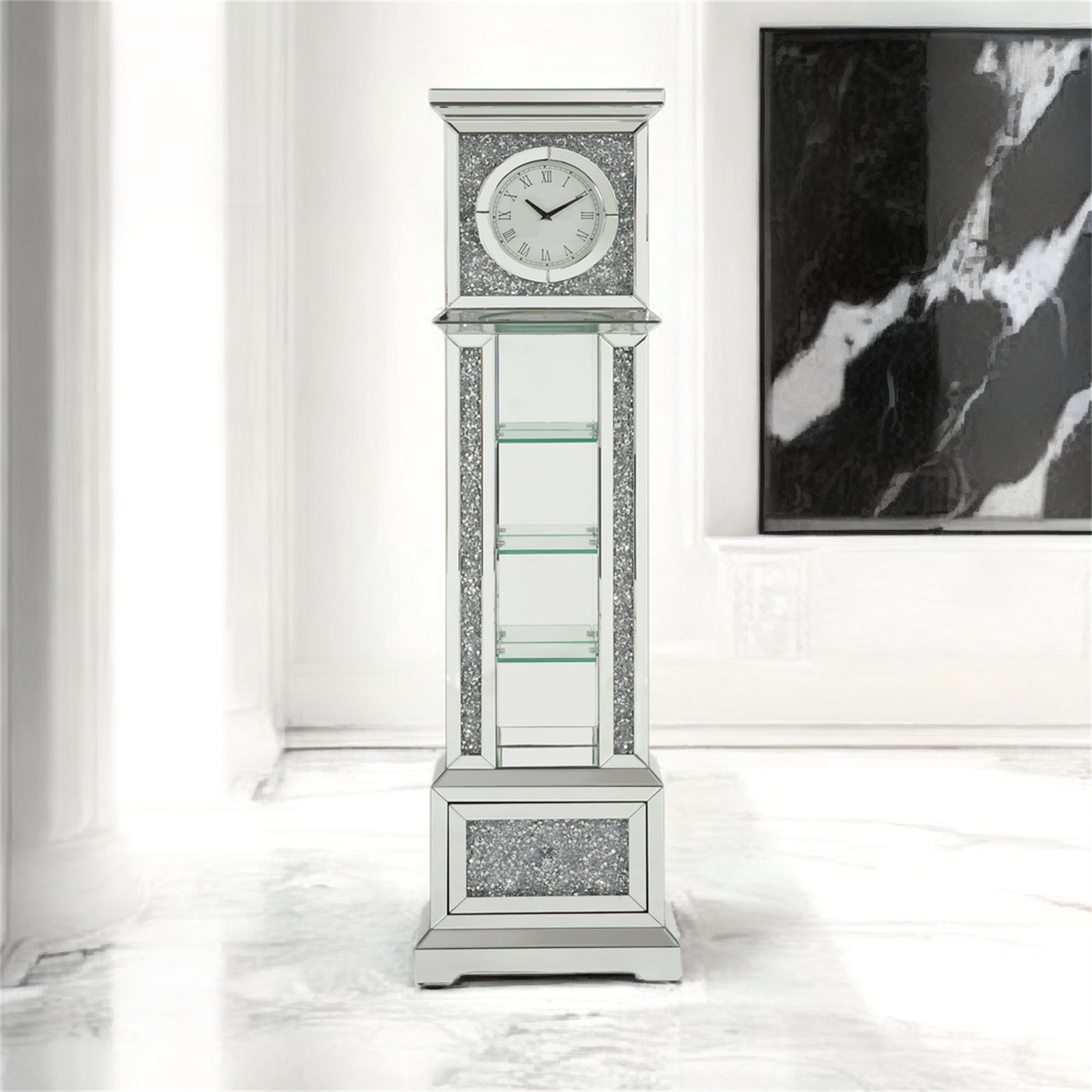 TONWIN 63'' H x 18'' W Wood Tower Display Case | Wayfair