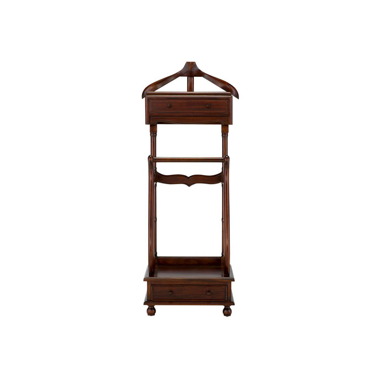 Rosalind Wheeler Denil Solid Wood Free Standing Storage Valet Stand ...