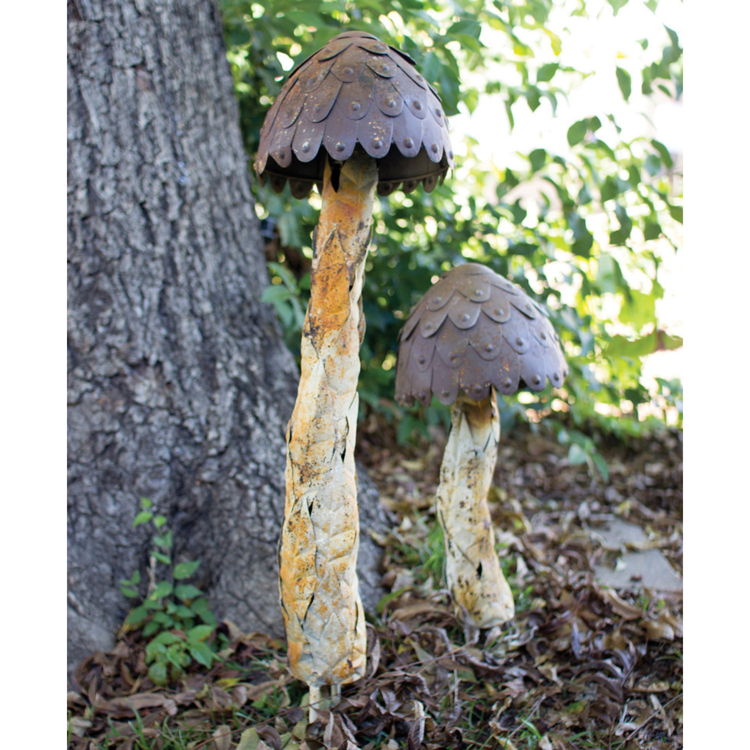 August Grove® Alamosa Mushrooms 2 Piece Garden Stake Set & Reviews ...