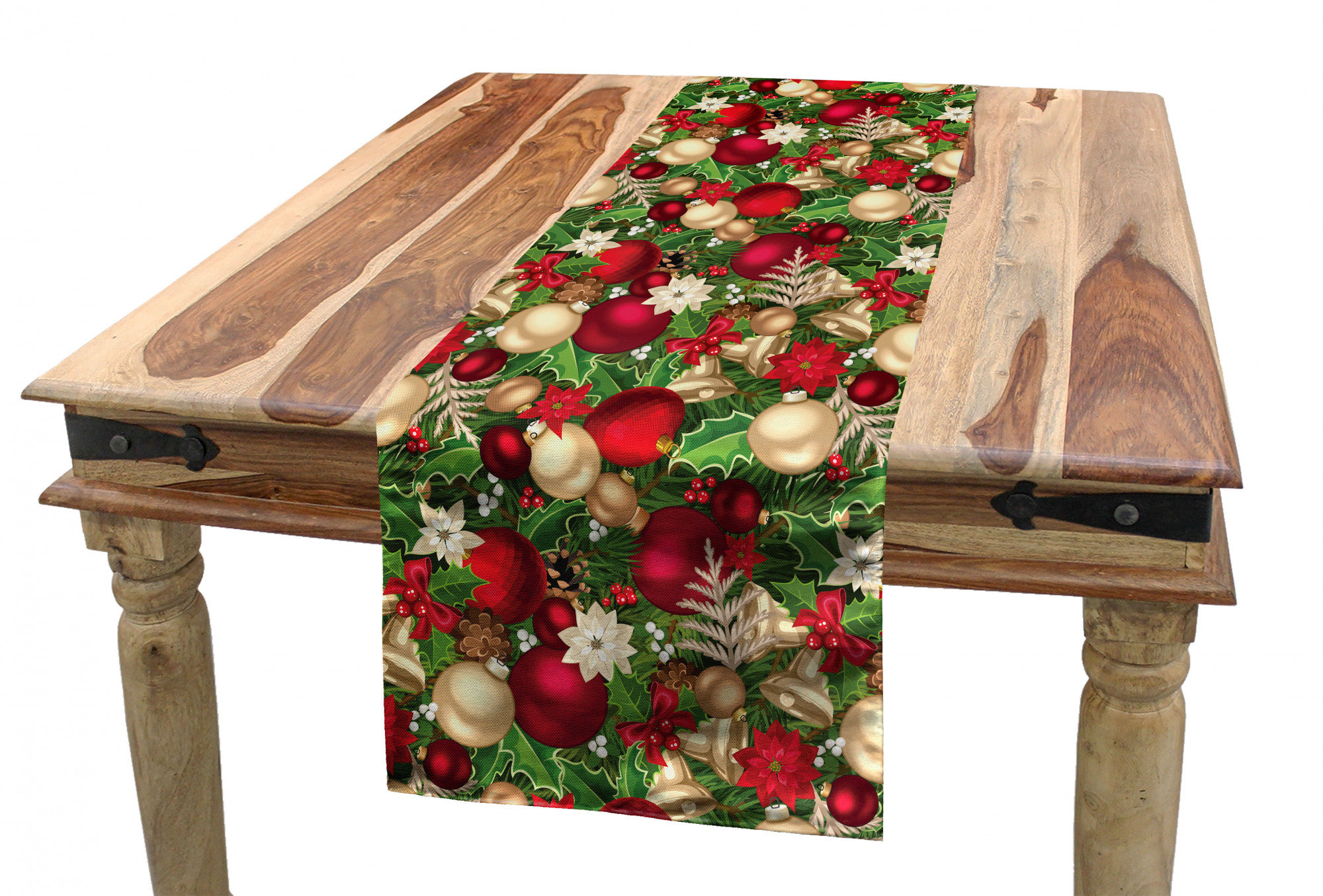 East Urban Home Floral Christmas Table Runner & Reviews | Wayfair