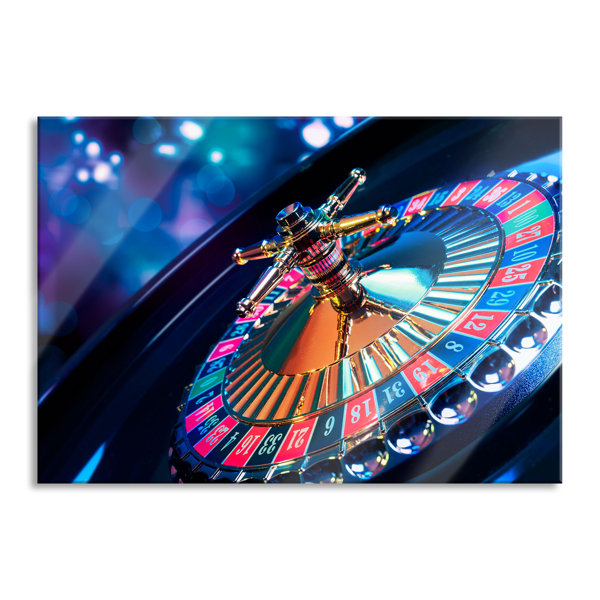 Ebern Designs Roulette Table - No Frame Print on Glass | Wayfair.co.uk