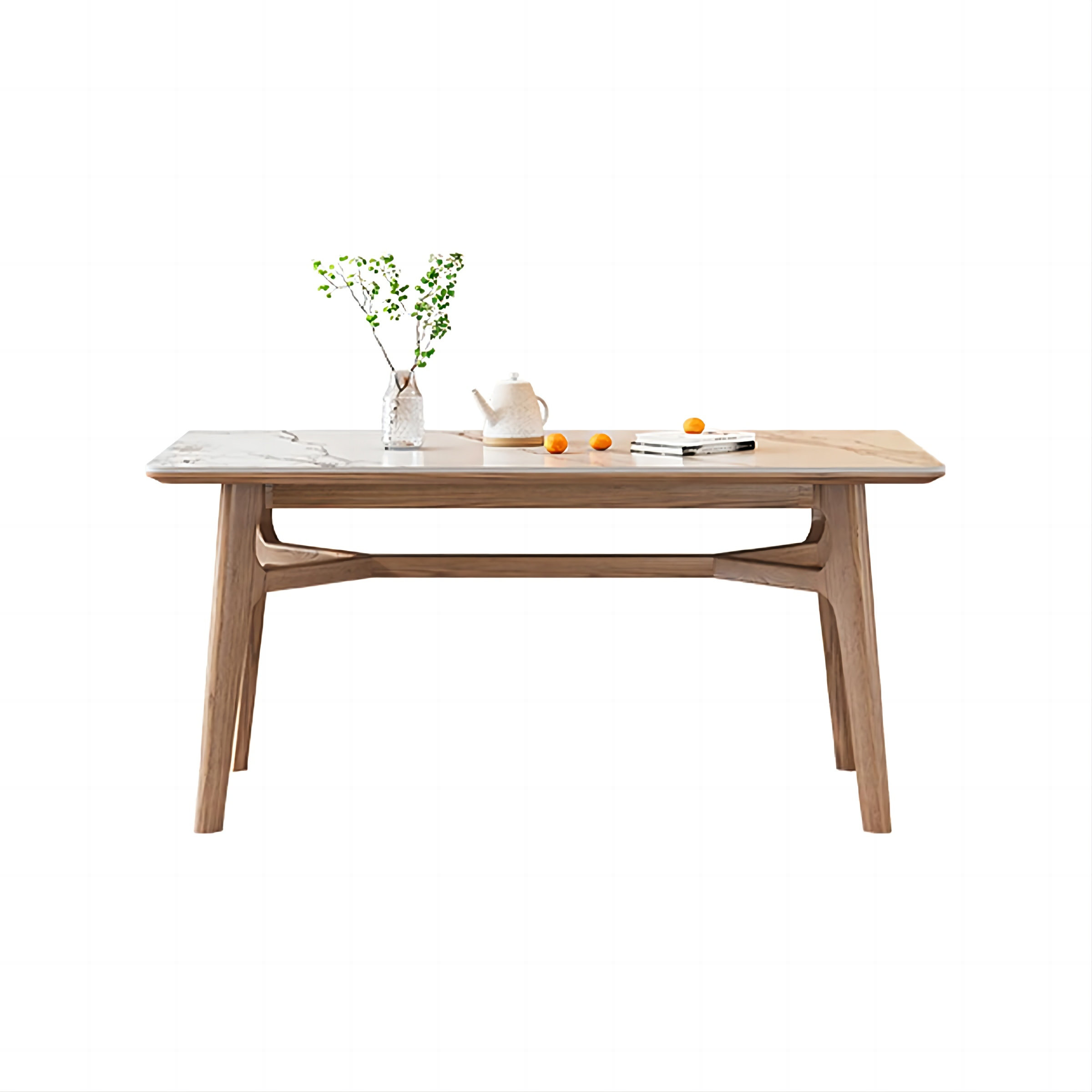 Corrigan Studio® Modern Minimalist Solid Wood Dining Table with ...