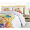 Ambesonne Anime Duvet Cover Set, Manga Cartoon Art, Calking, Pink ...