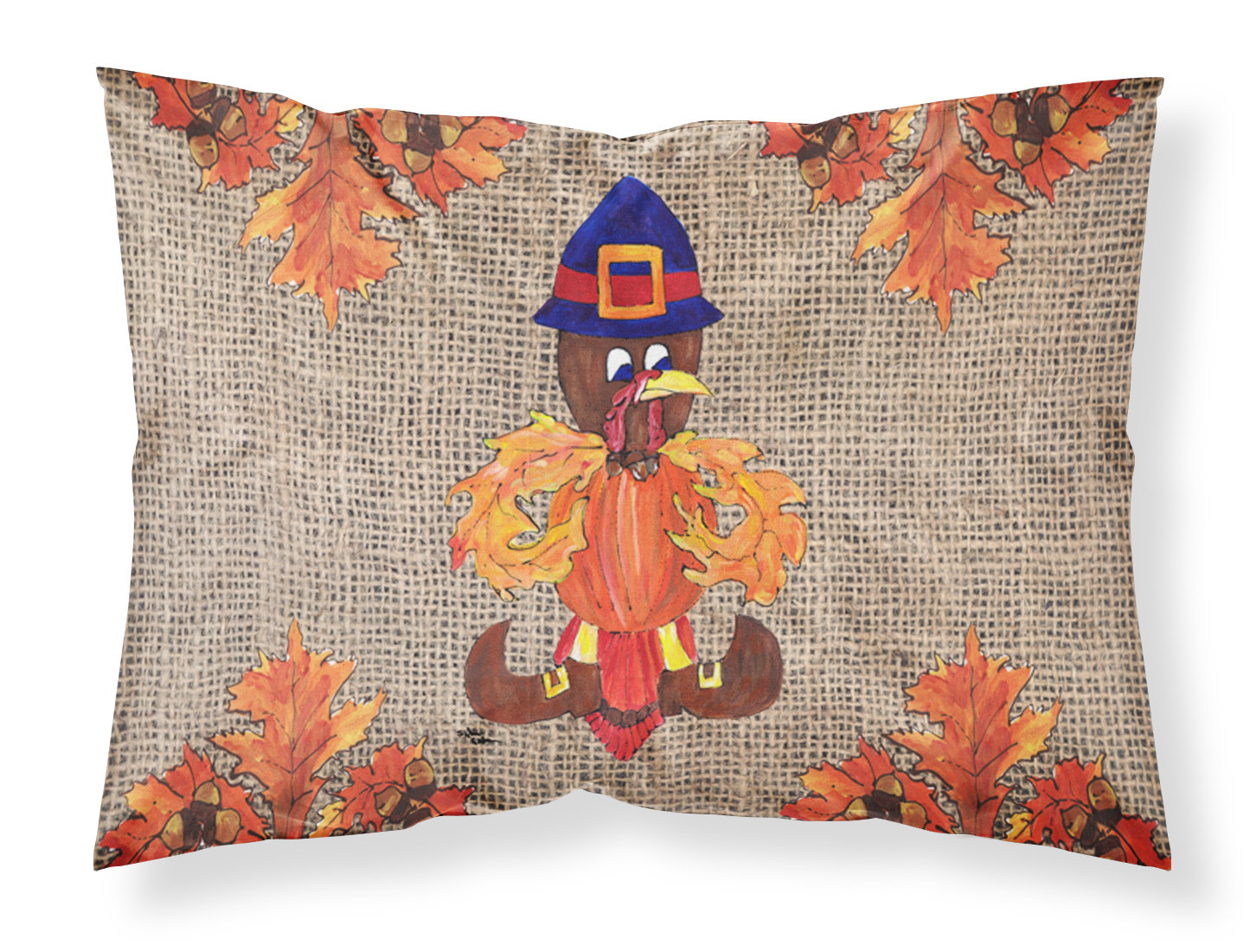 Caroline's Treasures Turkey Pilgrim Fleur De Lis Pillowcase | Wayfair
