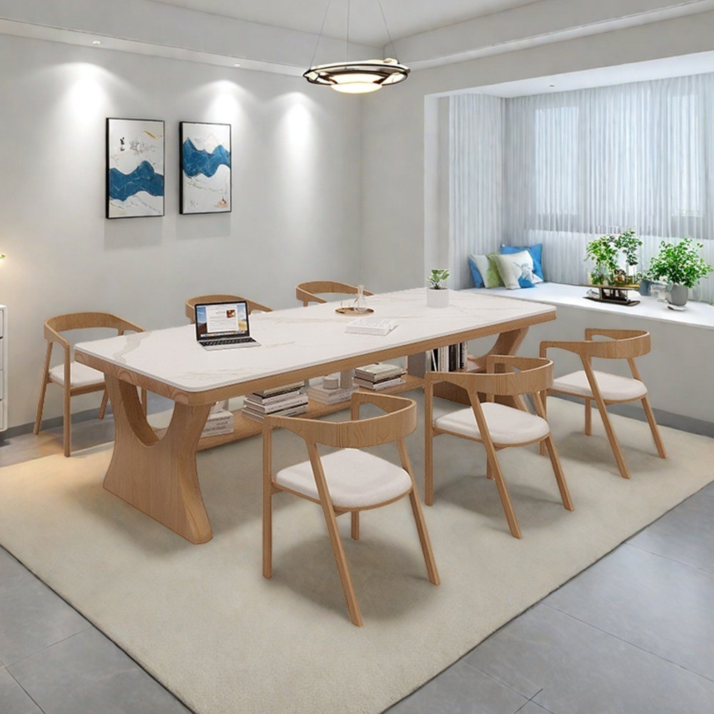 Elamer Simple home rectangular dining table set - Wayfair Canada