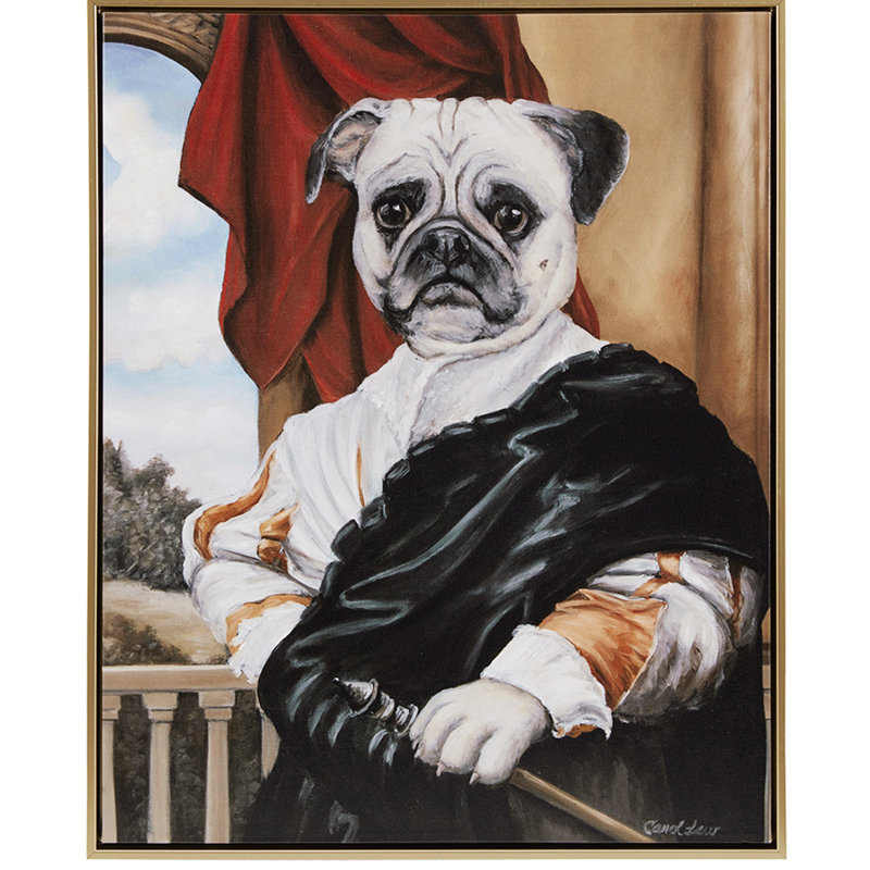 Trinx Canvas Wall Art, Anthropomorphic Animal Pattern Wall Decoration ...