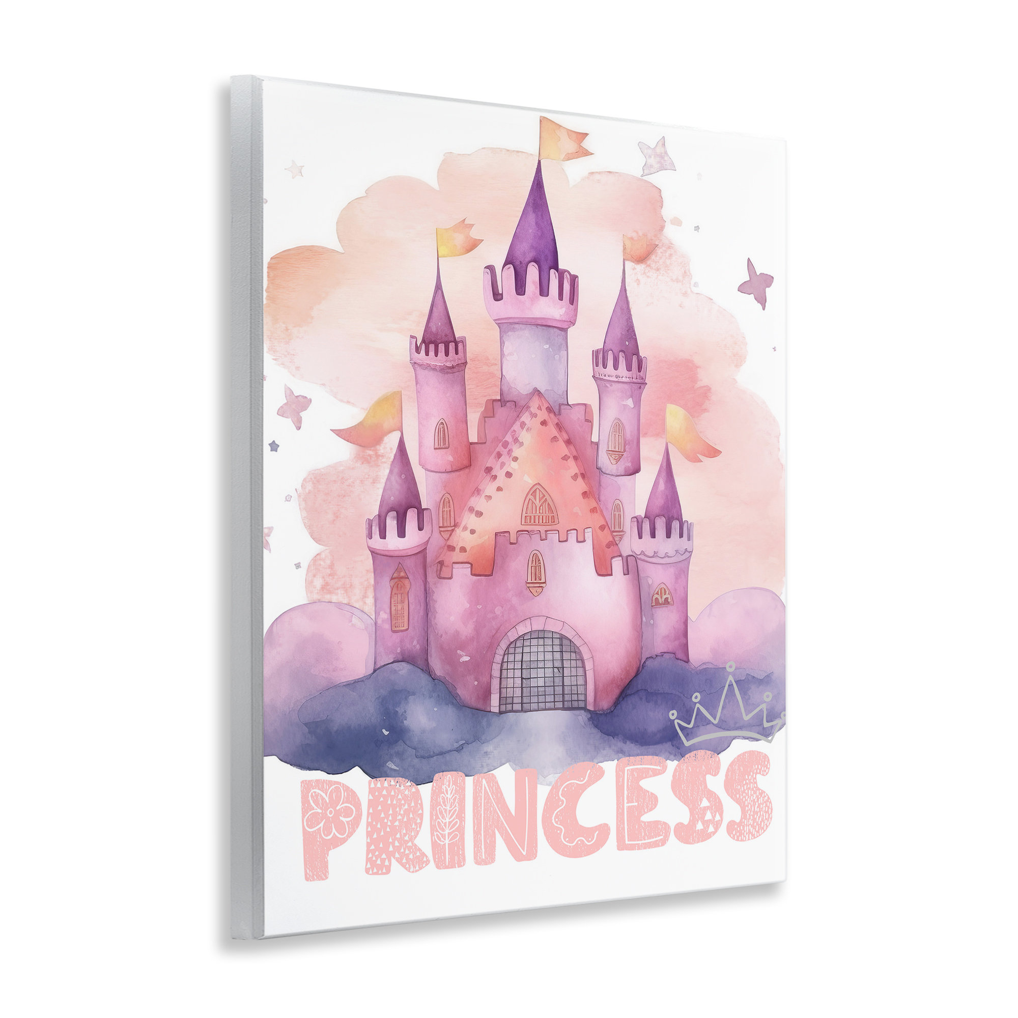 Ophelia & Co. Pastel Princess Castle Wall Plaque Art, design by Jesse Keith | Wayfair