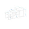 17 Stories PERA Nesting Table Set of 3 Sturdy Side Tables, Modern ...