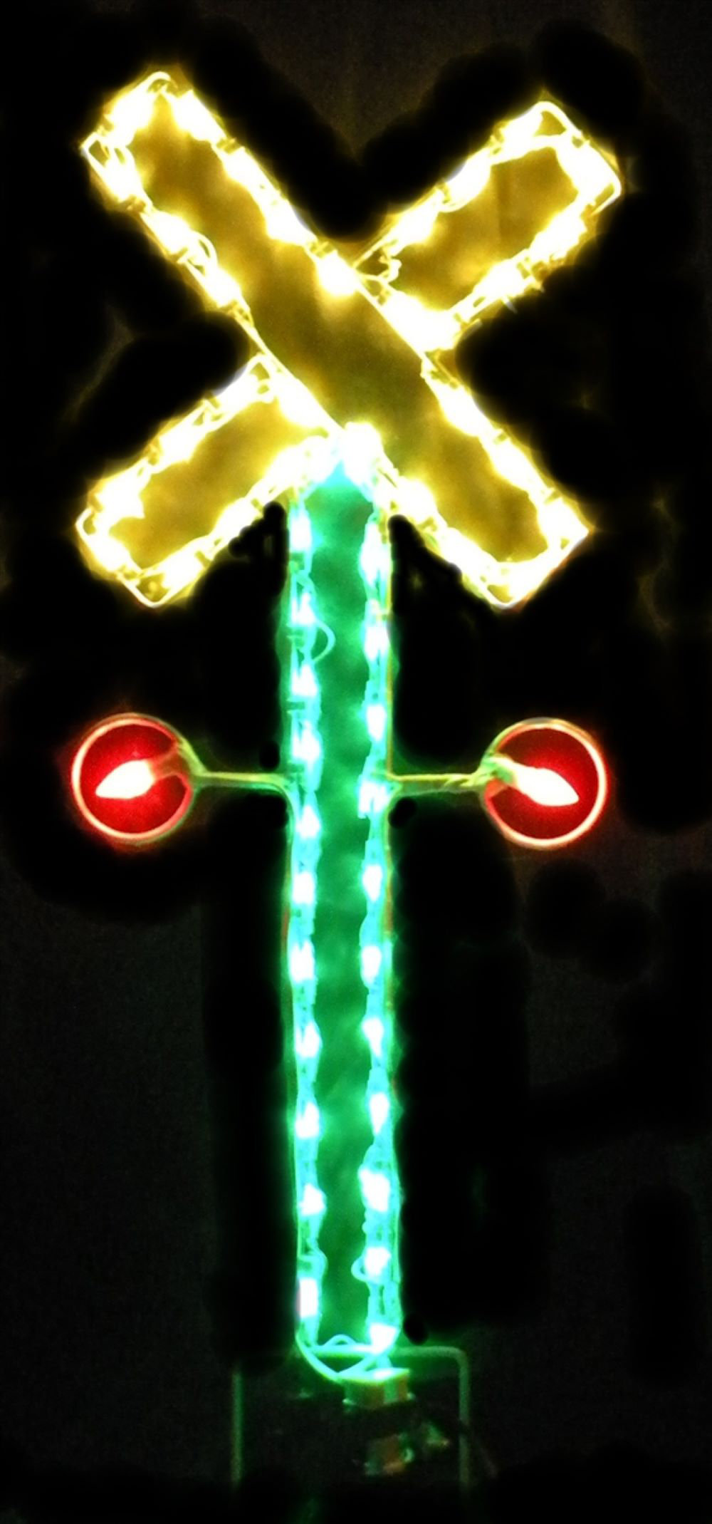 Lori's Lighted D'Lites Animated Small Railroad Crossing Christmas ...