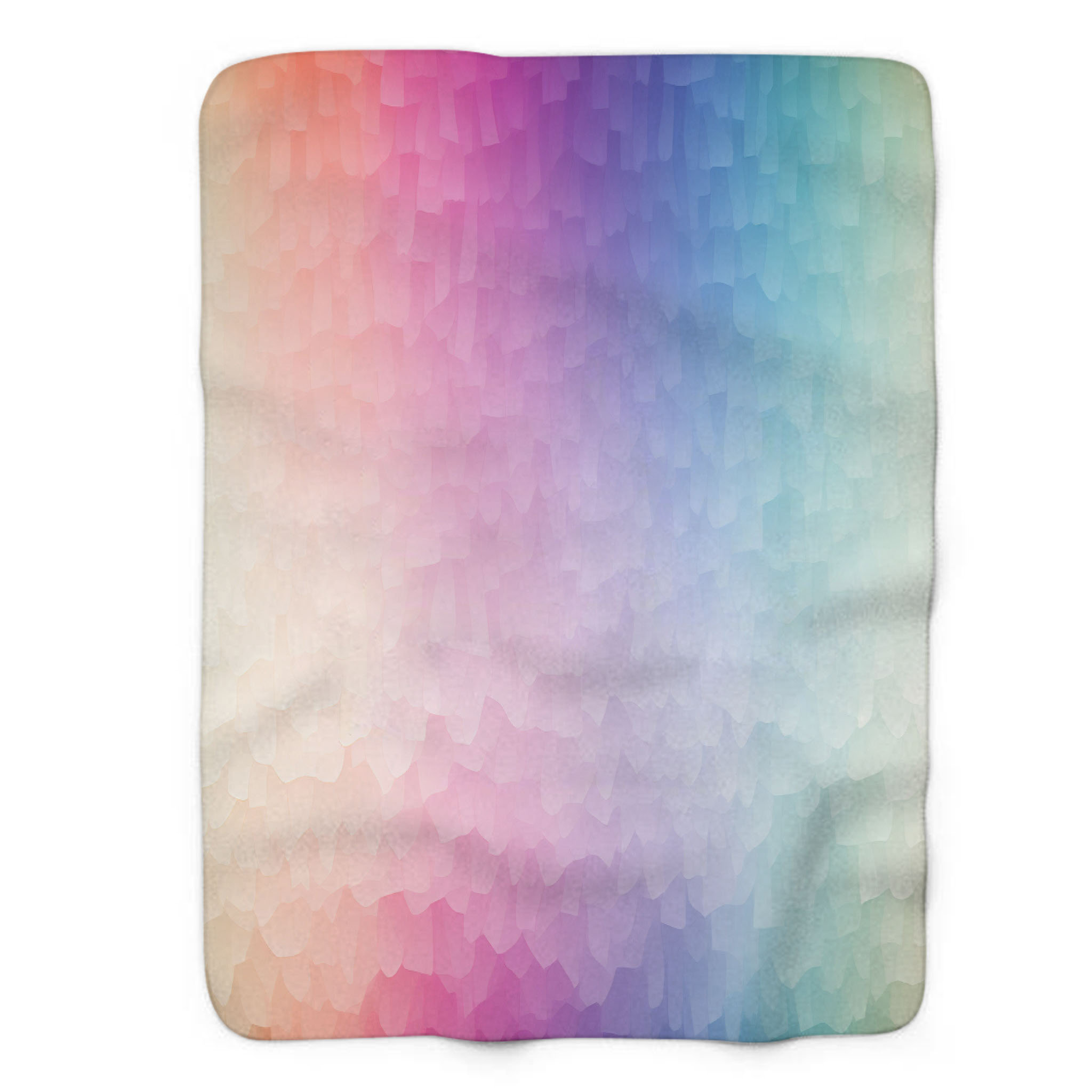MentionedYou Pastel Faded Patterns - 1 Piece Premium Sherpa Blanket ...