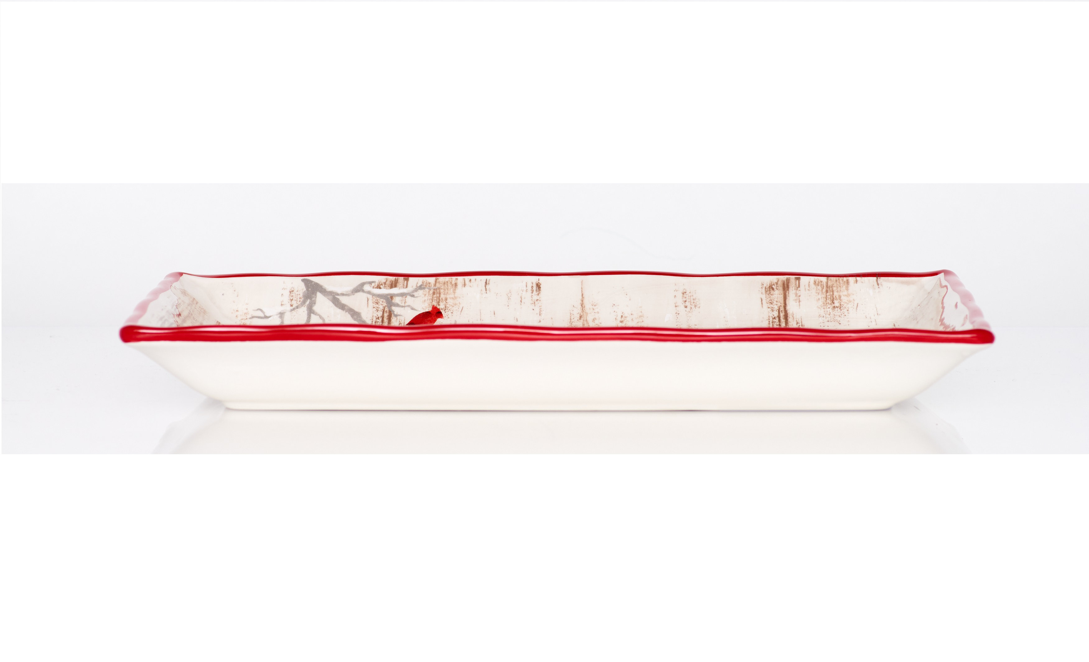 Red Vanilla Frosty's Magical Rectangular Platter & Reviews | Wayfair