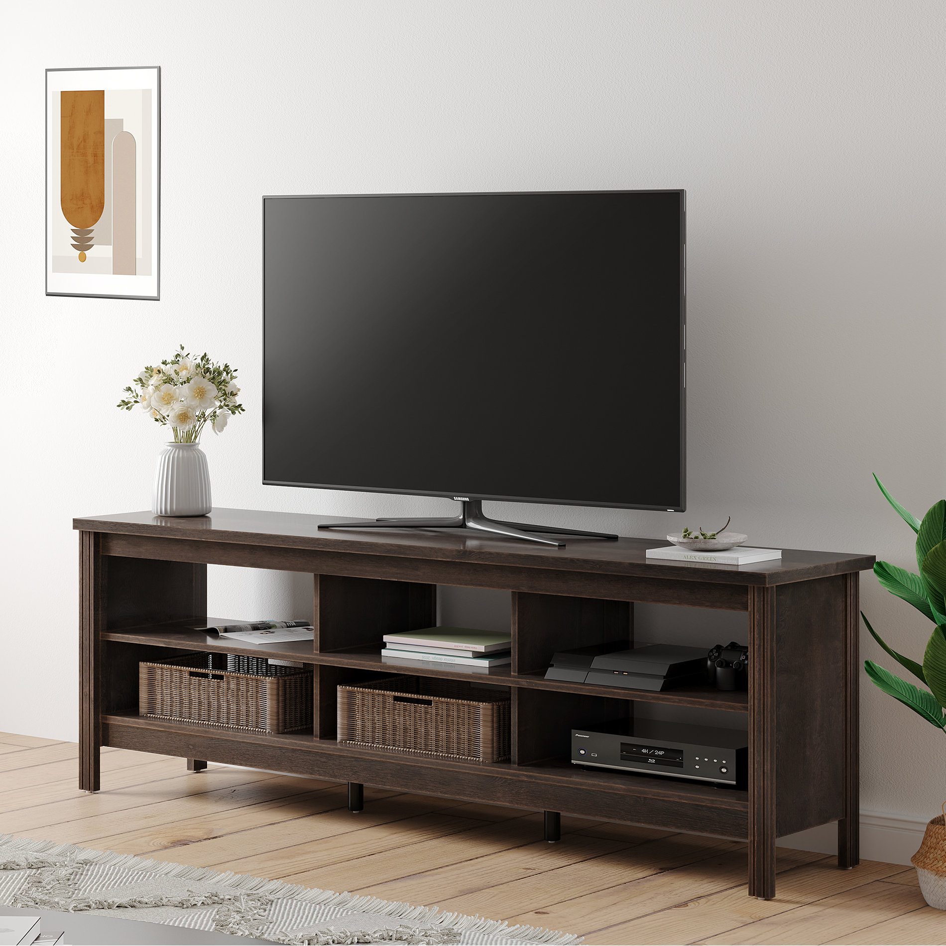 Red Barrel Studio TV Stand for TVs up to 75" & Reviews | Wayfair