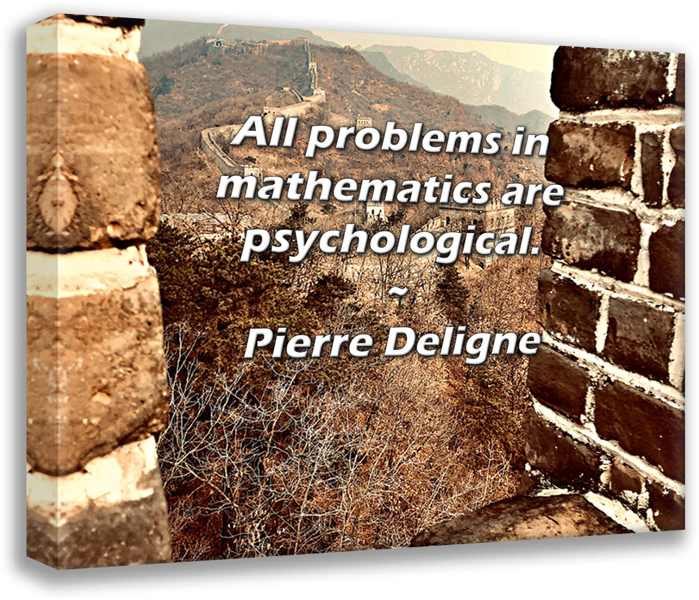 Astoria Grand Artsy Quote By Pierre Deligne Gallery Wrapped Canvas ...