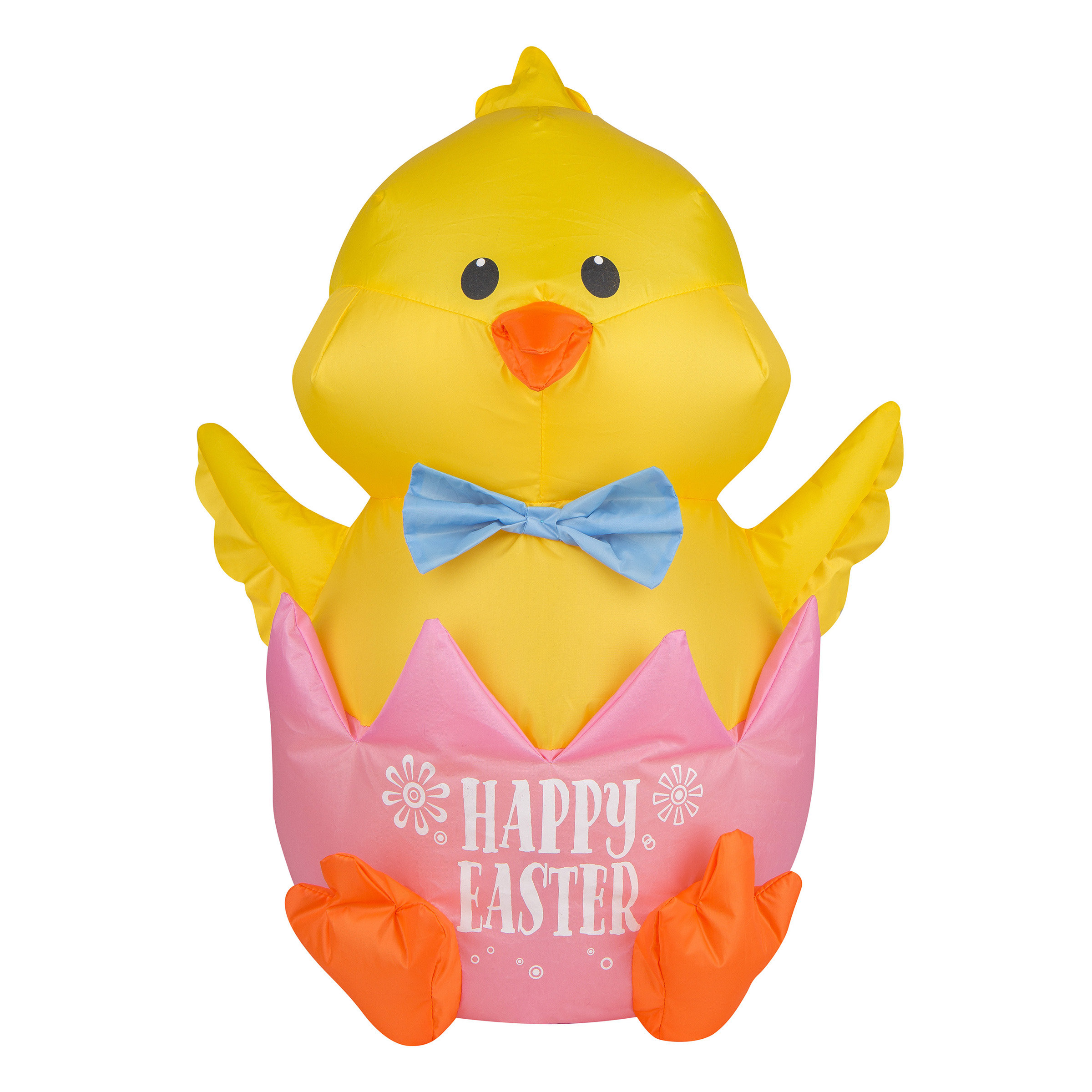 The Holiday Aisle® 20" Inflatable Happy Easter Chick | Wayfair