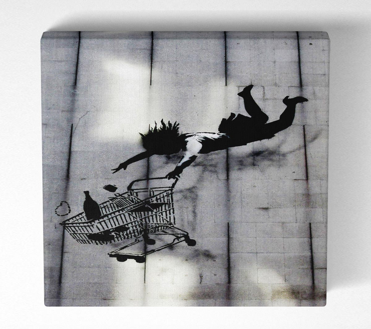 ClassicLiving Flying Shopping Trolley - Wrapped Canvas Art Prints ...