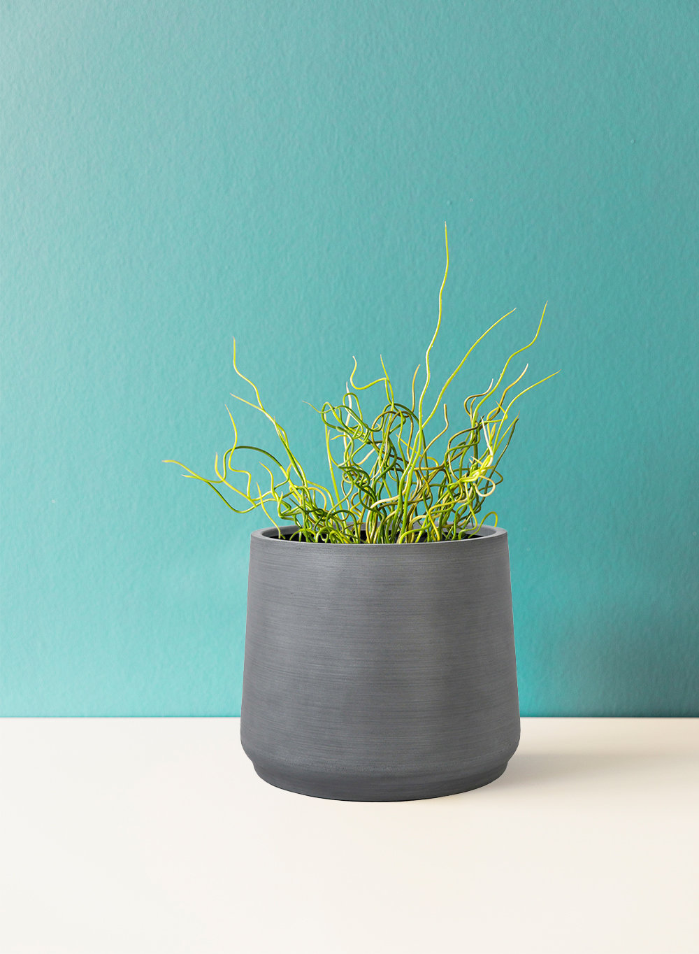 Latitude Run® Fiber Glass Gray Vase For Home Decor, Modern Style ...